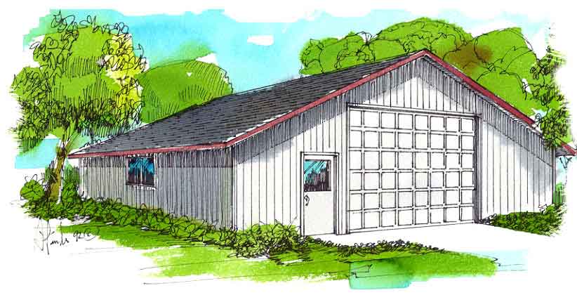 Building Plans for Big Shops & RV | Plan #781