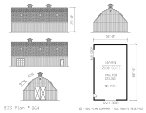 Building Plans for Dutch Barns | Plan #864